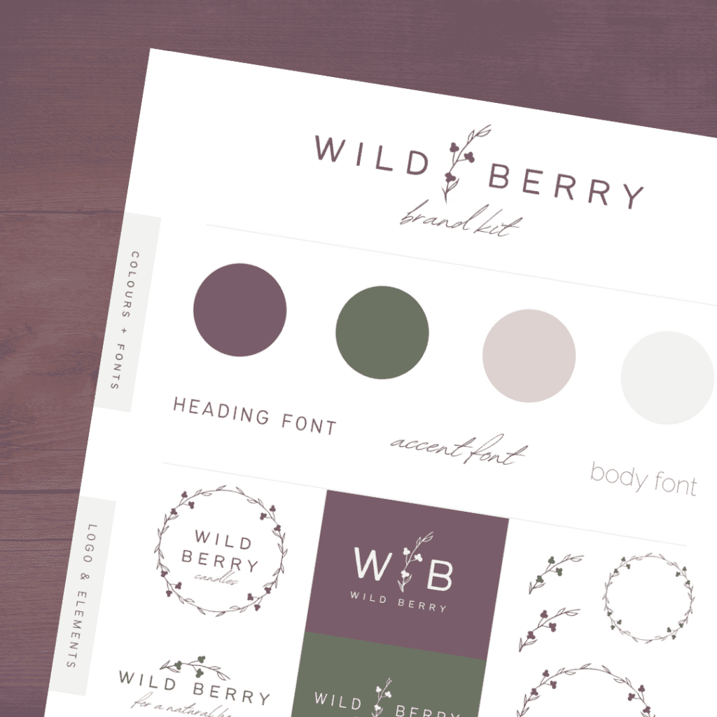 Wild Berry Canva Logo Kit | Creative Wilderness