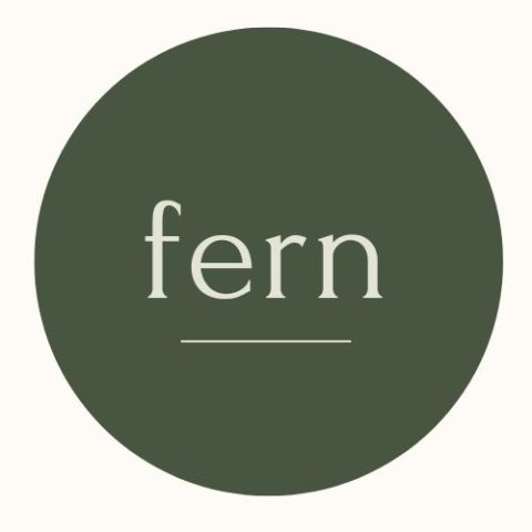 Wellness Yoga Holistic Natural Organic Logo Brand Kit | Fern Logo