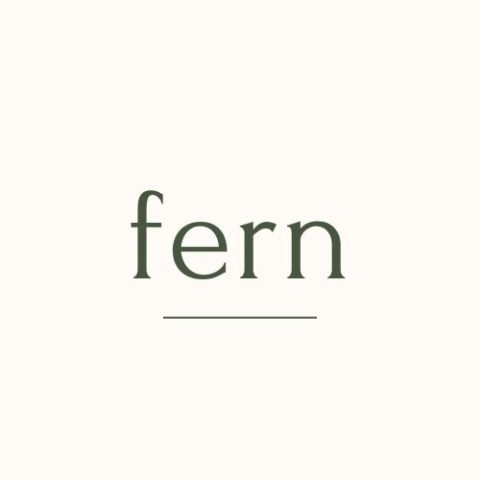 Wellness Yoga Holistic Natural Organic Logo Brand Kit | Fern Logo