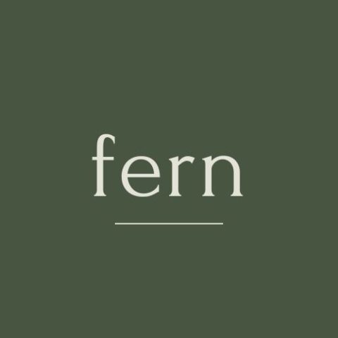 Wellness Yoga Holistic Natural Organic Logo Brand Kit | Fern Logo
