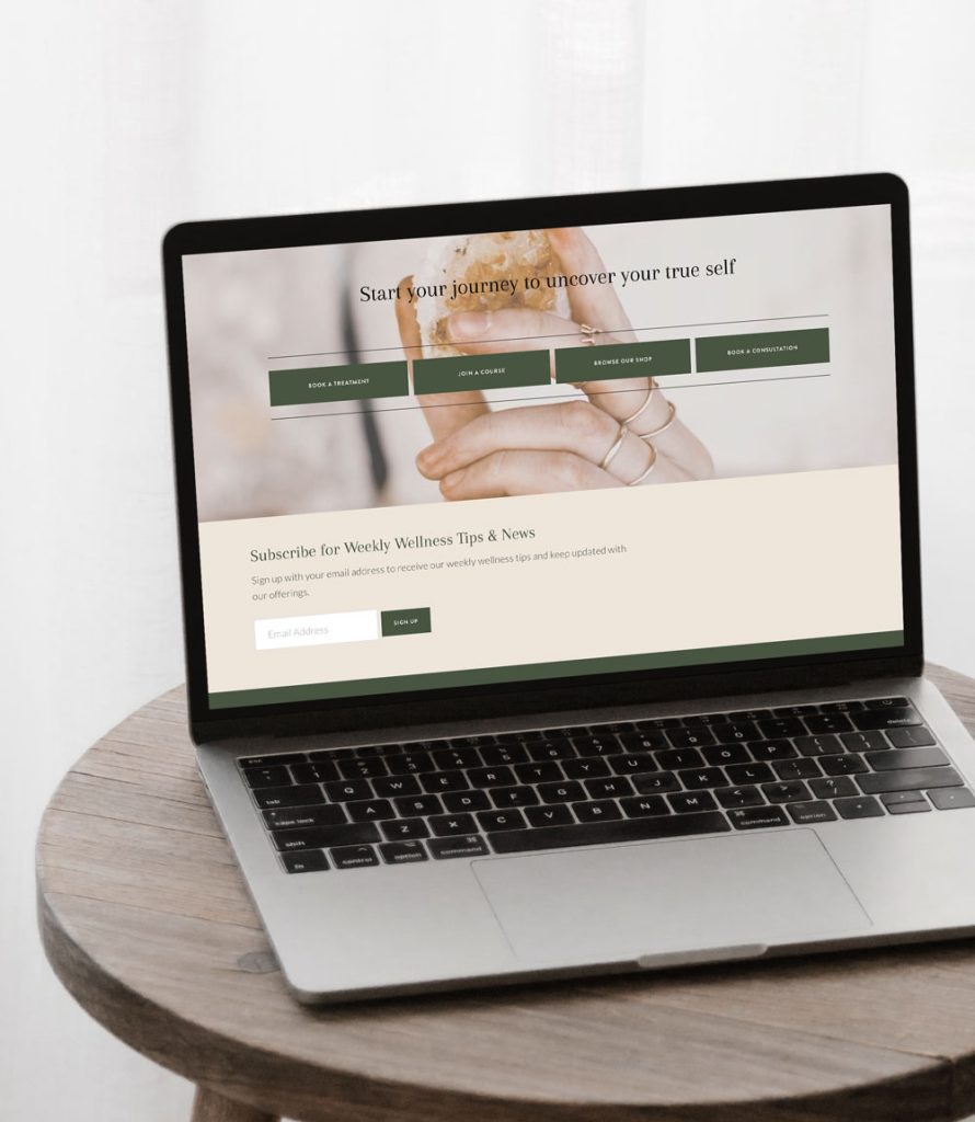 Natural Squarespace Website Template | Holistic Wellness Yoga